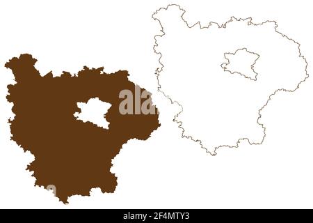 Ansbach city (Federal Republic of Germany, Urban district Middle ...