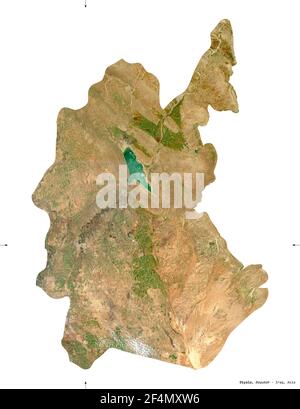 Diyala, province of Iraq. High resolution satellite map. Locations and ...