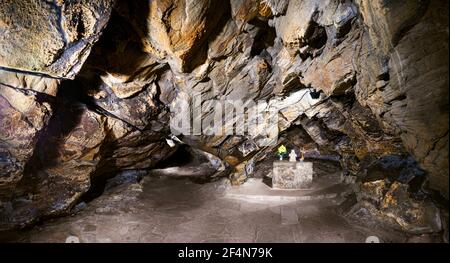 Interior of St Fillan's Cave in Pittenweem in East Neuk of Fife ...