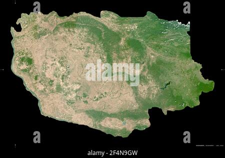 Savannakhet, province of Laos. High resolution satellite map Stock ...