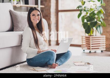 Full size photo of cheerful lovely girl hold huge like reaction icon ...