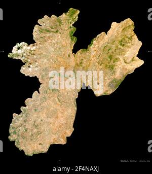 Nabatiyeh, governorate of Lebanon. High resolution satellite map ...