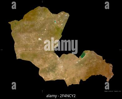 Dornod, province of Mongolia. High resolution satellite map. Locations ...