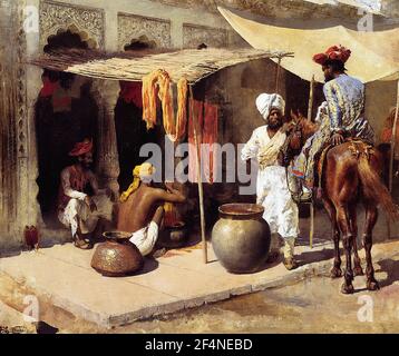 Outside An Indian Dye House 1885 by Edwin Lord Weeks Stock Photo - Alamy