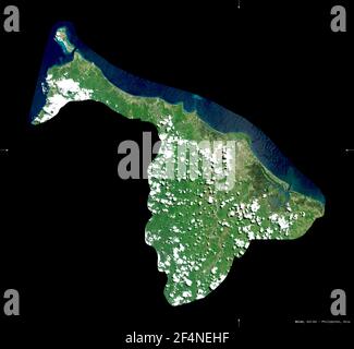 Aklan, province of Philippines. High resolution satellite map ...