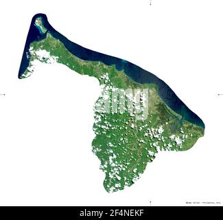 Aklan, province of Philippines. High resolution satellite map ...