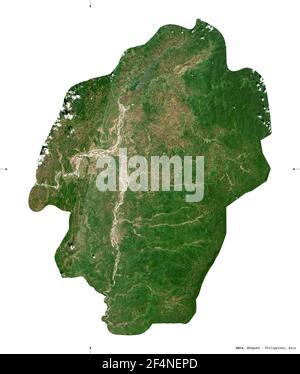 Abra, province of Philippines. High resolution satellite map. Corner ...