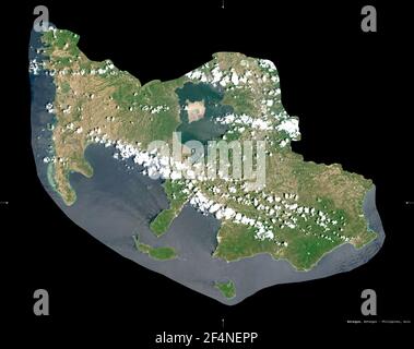 Batangas, province of Philippines. High resolution satellite map ...