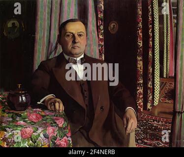 Félix Vallotton - portrait mr hasen 1913 Stock Photo - Alamy