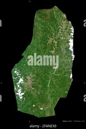 Benguet, province of Philippines. High resolution satellite map Stock ...