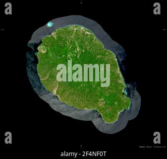 Camiguin, province of Philippines. High resolution satellite map ...