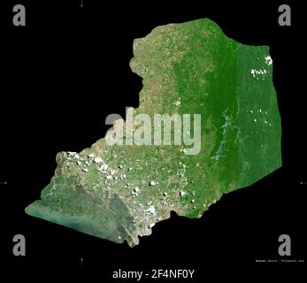 Bulacan, province of Philippines. High resolution satellite map. Corner ...
