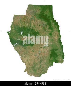 Bukidnon, province of Philippines. High resolution satellite map ...