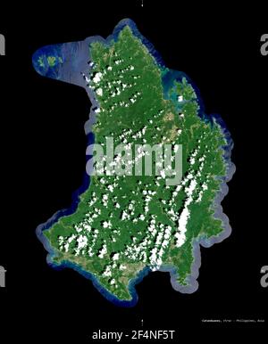 Catanduanes, province of Philippines. High resolution satellite map ...
