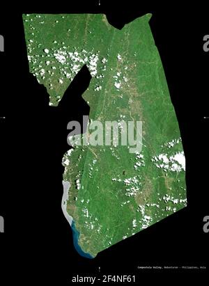 Compostela Valley, province of Philippines. High resolution satellite ...