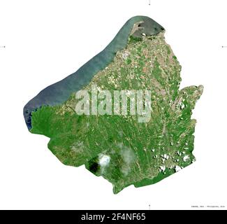 Cavite, province of Philippines. High resolution satellite map ...