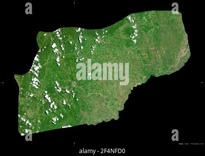 Ifugao, province of Philippines. High resolution satellite map Stock ...