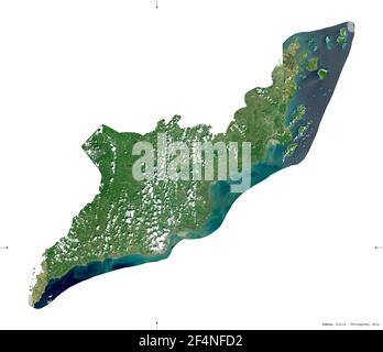 Iloilo, province of Philippines. High resolution satellite map ...