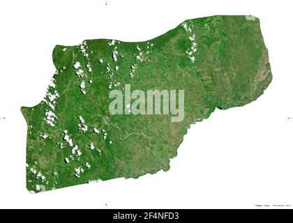 Ifugao, province of Philippines. High resolution satellite map Stock ...