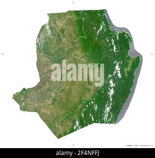 Isabela, province of Philippines. High resolution satellite map ...