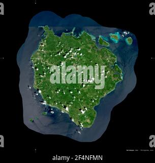 Marinduque, province of Philippines. High resolution satellite map ...