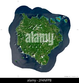 Marinduque, province of Philippines. High resolution satellite map ...