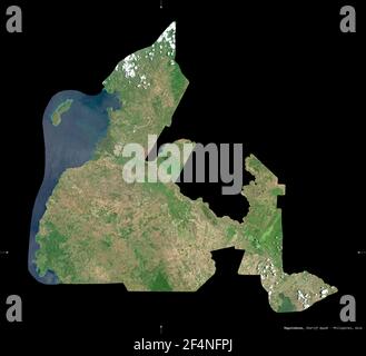 Maguindanao, province of Philippines. High resolution satellite map ...