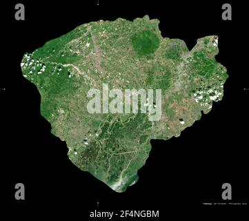 Pampanga, province of Philippines. High resolution satellite map ...