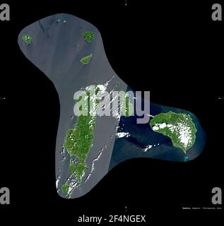 Romblon, province of Philippines. High resolution satellite map Stock ...