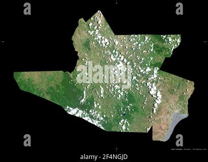 South Cotabato, province of Philippines. Solid color shape. Locations ...