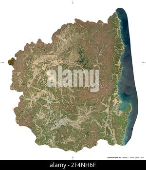 Gyeongsangbuk-do, province of South Korea. High resolution satellite ...