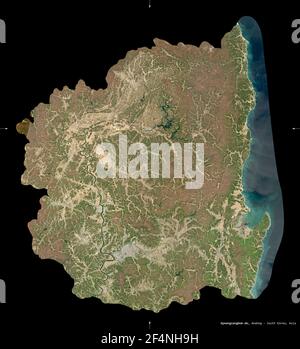 Gyeongsangbuk-do, province of South Korea. High resolution satellite ...