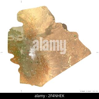 As Suwayda', province of Syria. High resolution satellite map ...