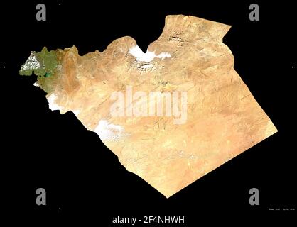 Hims, province of Syria. High resolution satellite map. Locations and ...