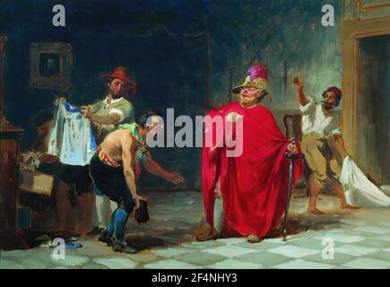 Masquerade 1870 by Fyodor Bronnikov Stock Photo - Alamy