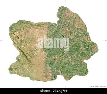 Chai Nat, province of Thailand. High resolution satellite map ...
