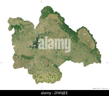 Kalasin, province of Thailand. High resolution satellite map. Locations ...