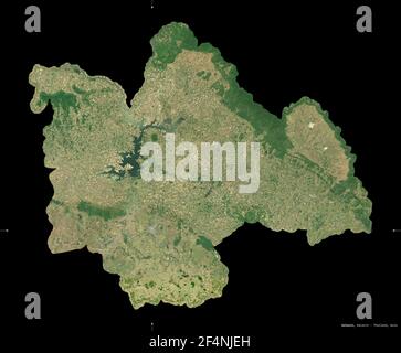Kalasin, province of Thailand. High resolution satellite map. Locations ...