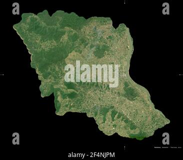 Mukdahan, province of Thailand. High resolution satellite map ...