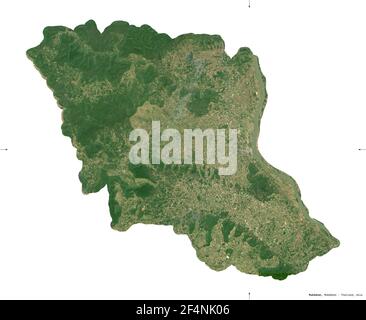 Mukdahan, province of Thailand. High resolution satellite map ...