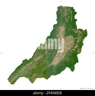 Phrae, province of Thailand. High resolution satellite map Stock Photo ...