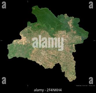 Prachin Buri, province of Thailand. High resolution satellite map ...