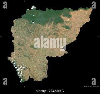 Sa Kaeo, province of Thailand. High resolution satellite map. Locations ...