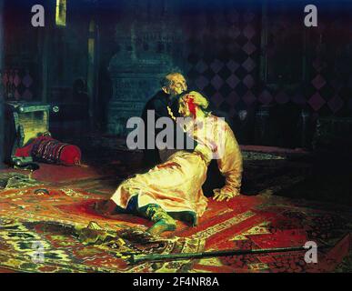 Ilya Repin, Ivan the Terrible and His Son Ivan on November 16th, 1581 ...