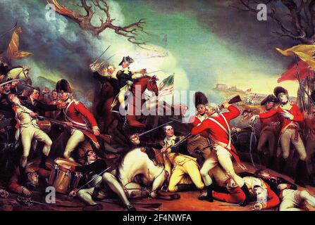The Death of General Mercer at the Battle of Princeton, January 3, 1777 ...