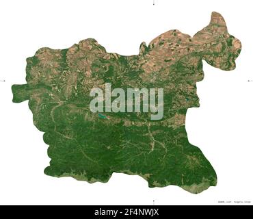 Lovech, province of Bulgaria. High resolution satellite map. Locations ...