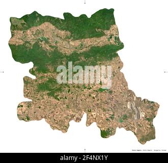 Stara Zagora, province of Bulgaria. High resolution satellite map ...