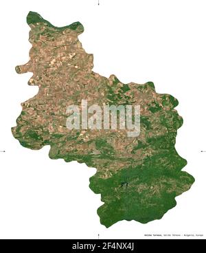 Veliko Tarnovo, province of Bulgaria. High resolution satellite map ...