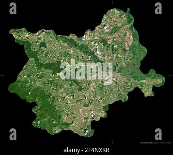 Osjecko-Baranjska, county of Croatia. High resolution satellite map ...