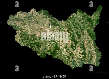Pardubicky, region of Czech Republic. High resolution satellite map ...